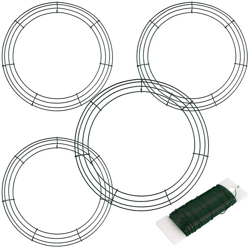 1Pcs-20-40cm-Metal-Round-Hoop-DIY-Christmas-Decoration-Wire-Wreath ...