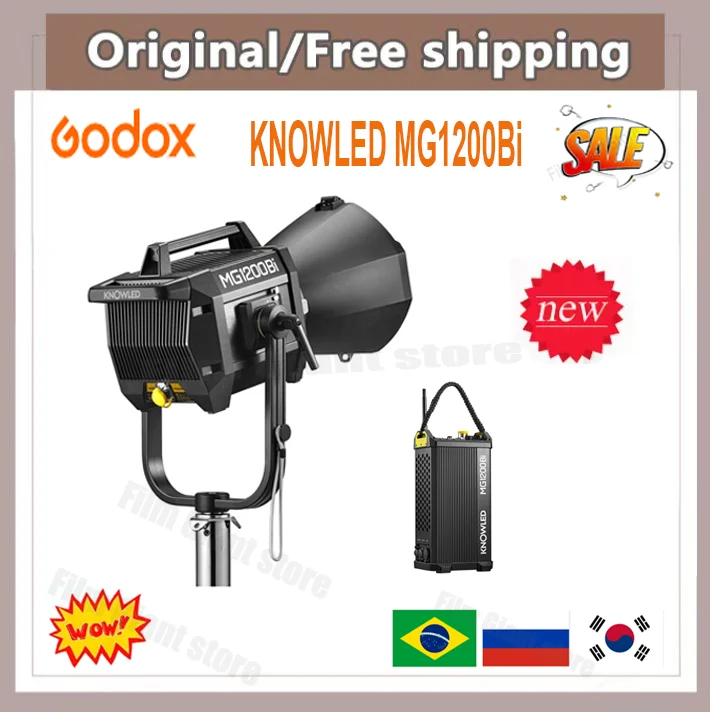 Godox KNOWLED MG1200Bi Bi Color LED Light 1200W Full Output 2800K To 6500K With CRI And TLCI ...