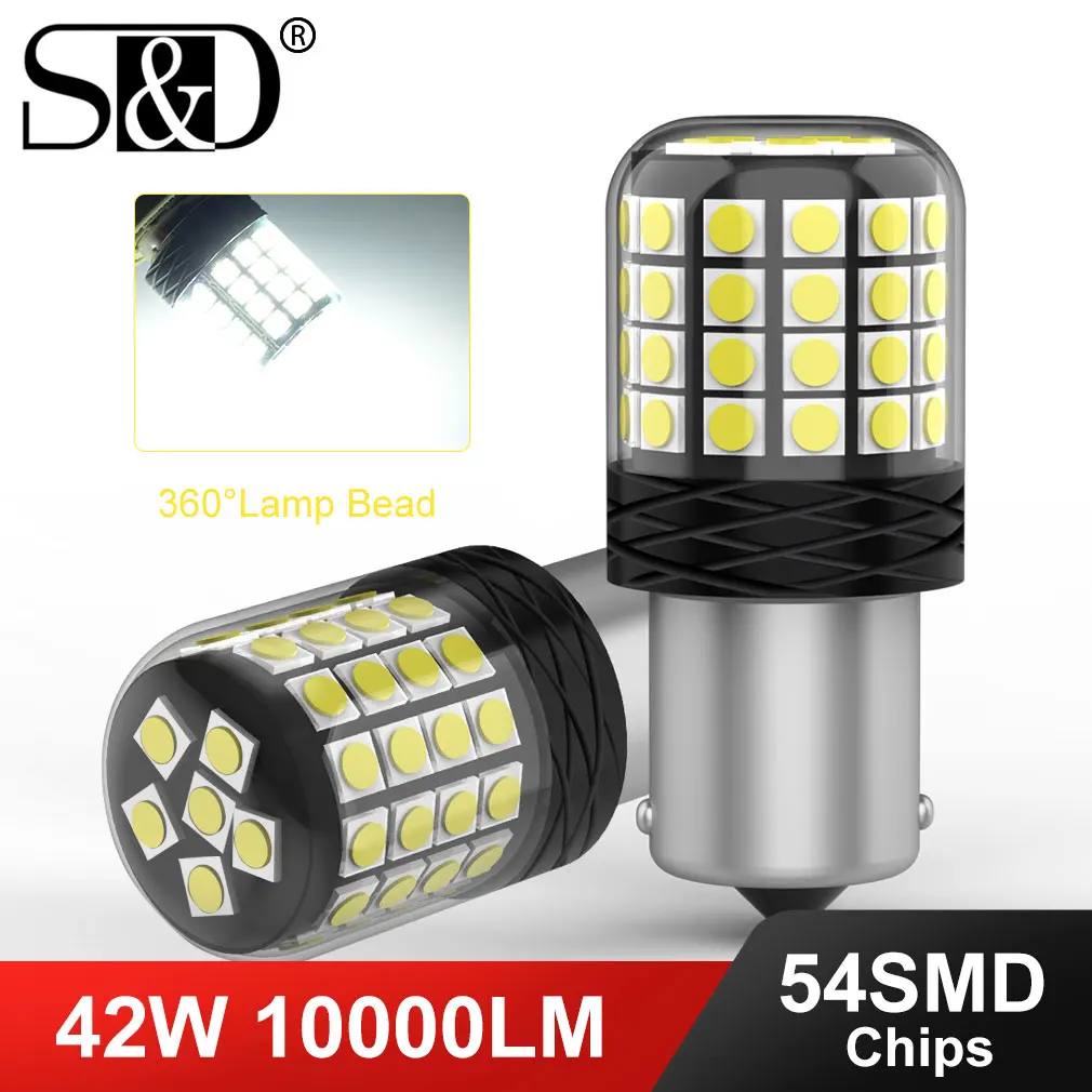 2pcs-42W-P21W-LED-1156-BA15S-BAU15S-PY21W-BAY15D-LED-Bulb-1157-P21-5W ...