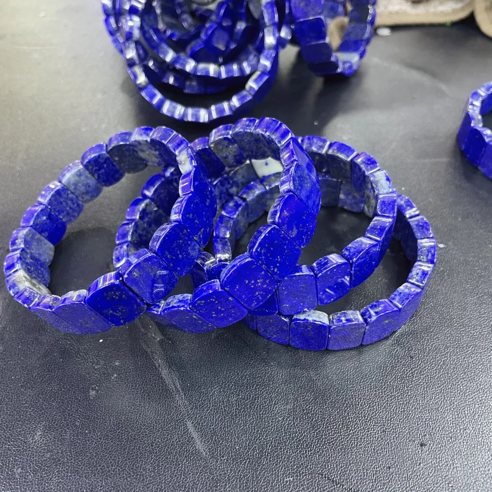 Natural 10x14mm Lapis Lazuli Stone beads without adding color blue gold ...