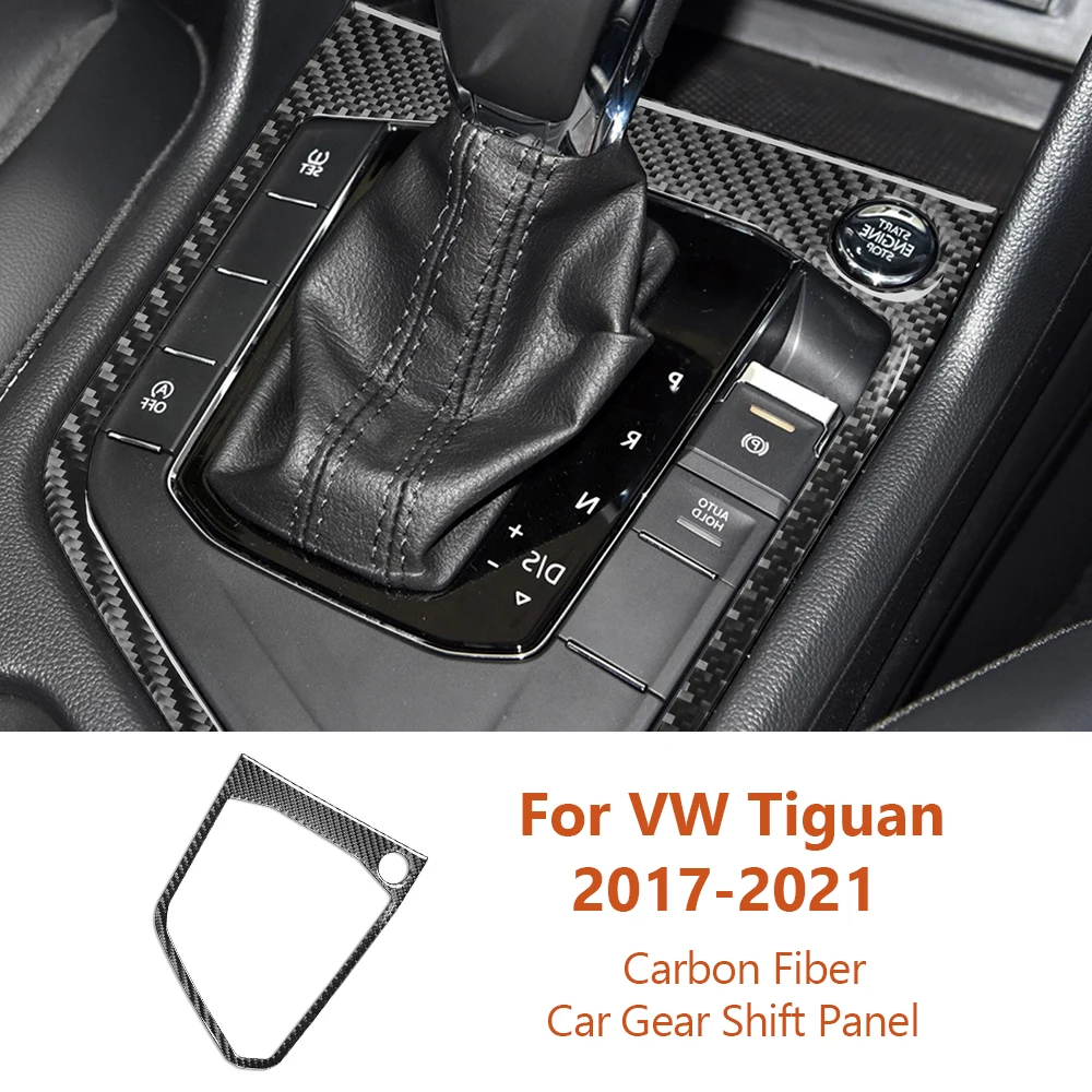 For Volkswagen VW Tiguan 2017-2021 Carbon Fiber Car Central Gearshift ...