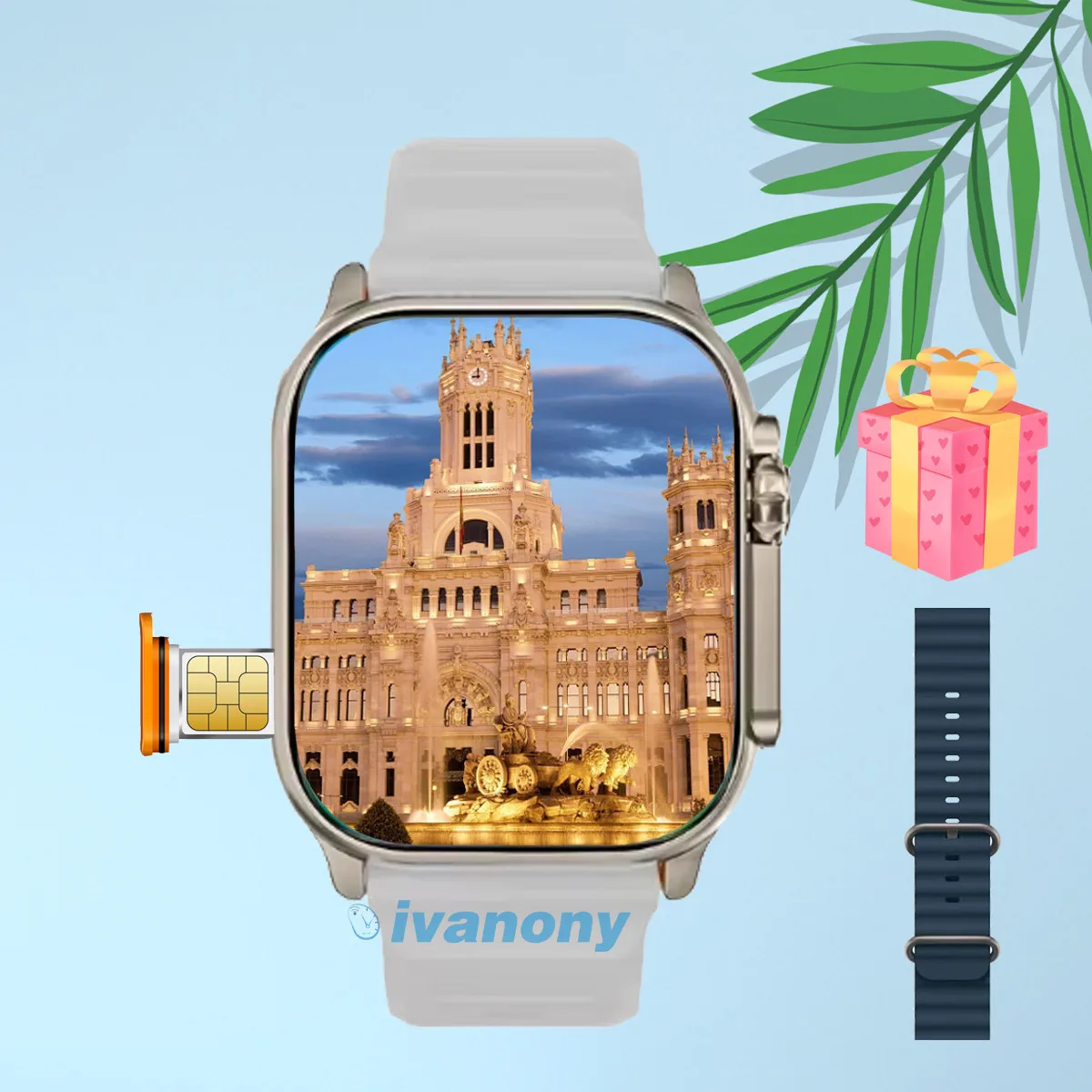 Rel-gio-Inteligente-S9-Ultra-4G-180-C-mera-GPS-WIFI-Google-Play-Store ...