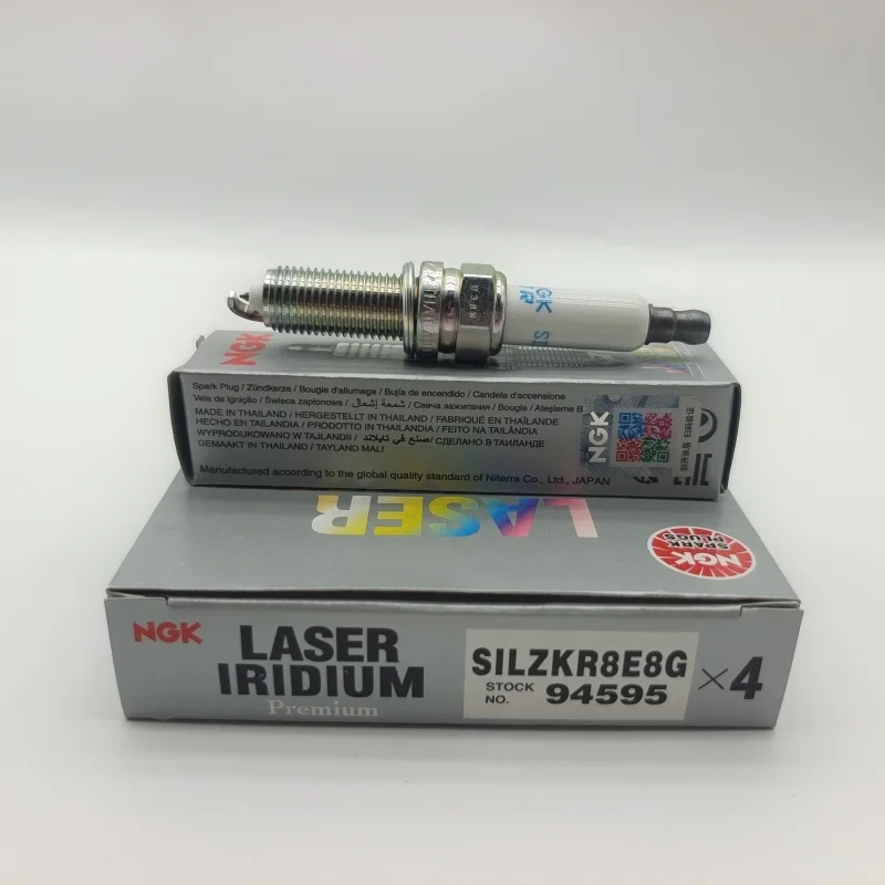 4PCS Original NGK SILZKR8E8G 94595 Spark Plug For Kia K4 K5 KX3 Hyundai ...