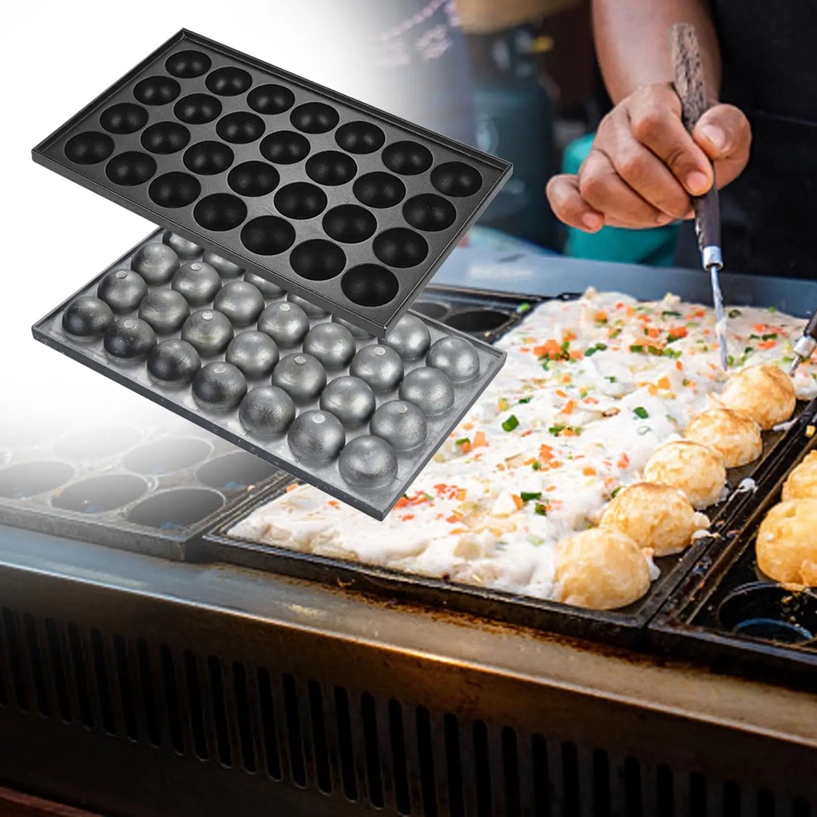 Takoyaki-Pan-Japanese-Baking-Maker-Multipurpose-Cooking-Baking-Tools ...
