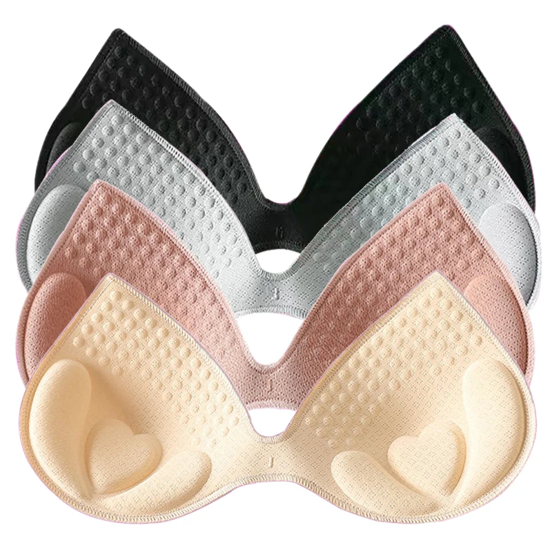 Thick-Latex-Bra-Pads-Push-Up-Breast-Removeable-Bra-Padding-Inserts-Cups ...