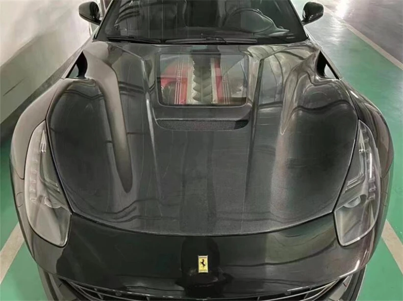 For Ferrari F12 2013-NO Real Carbon Fiber & FRP Primer Front Bumper ...