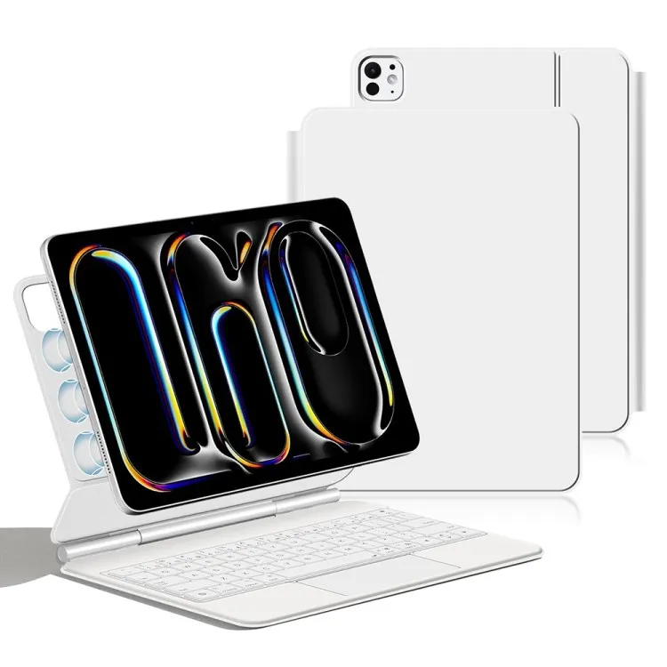 For IPad Pro 11 Smart Pogo Pin Direct Connection Keyboard Leather ...