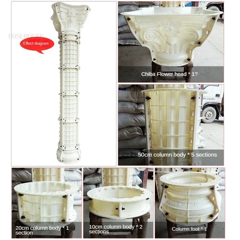Creative-Roman-Column-Molds-European-Villa-Balcony-Garden-Column-Model ...
