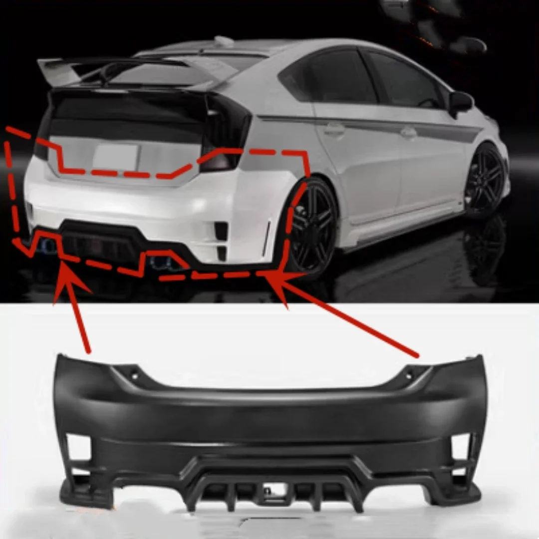 Rear Bumper Assembly For Toyota Prius Modified New Style Rear Lip Auto ...
