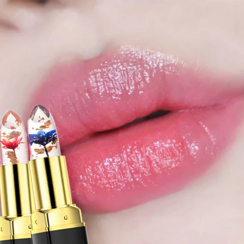 6-Colors-Flower-Transparent-Lipstick-Lasting-Moisturizer-Crystal-Jelly ...