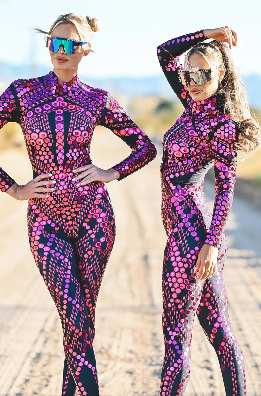 New-Long-Sleeves-Rhinestones-Bodycon-Romper-Festival-Outfit-Dance ...