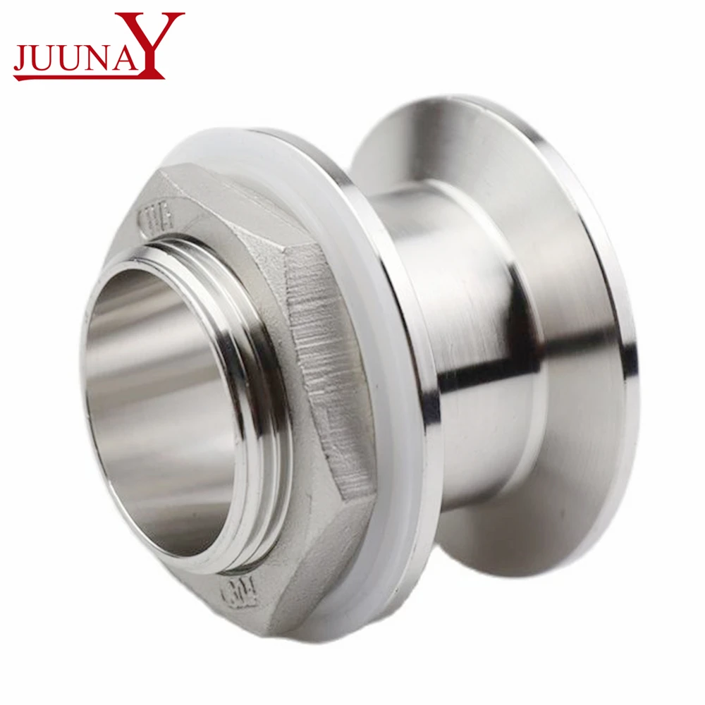 Tri-clamp Adapter 2"(51mm)OD64 * 1 1/4"(DN32)41mm External Thread With ...