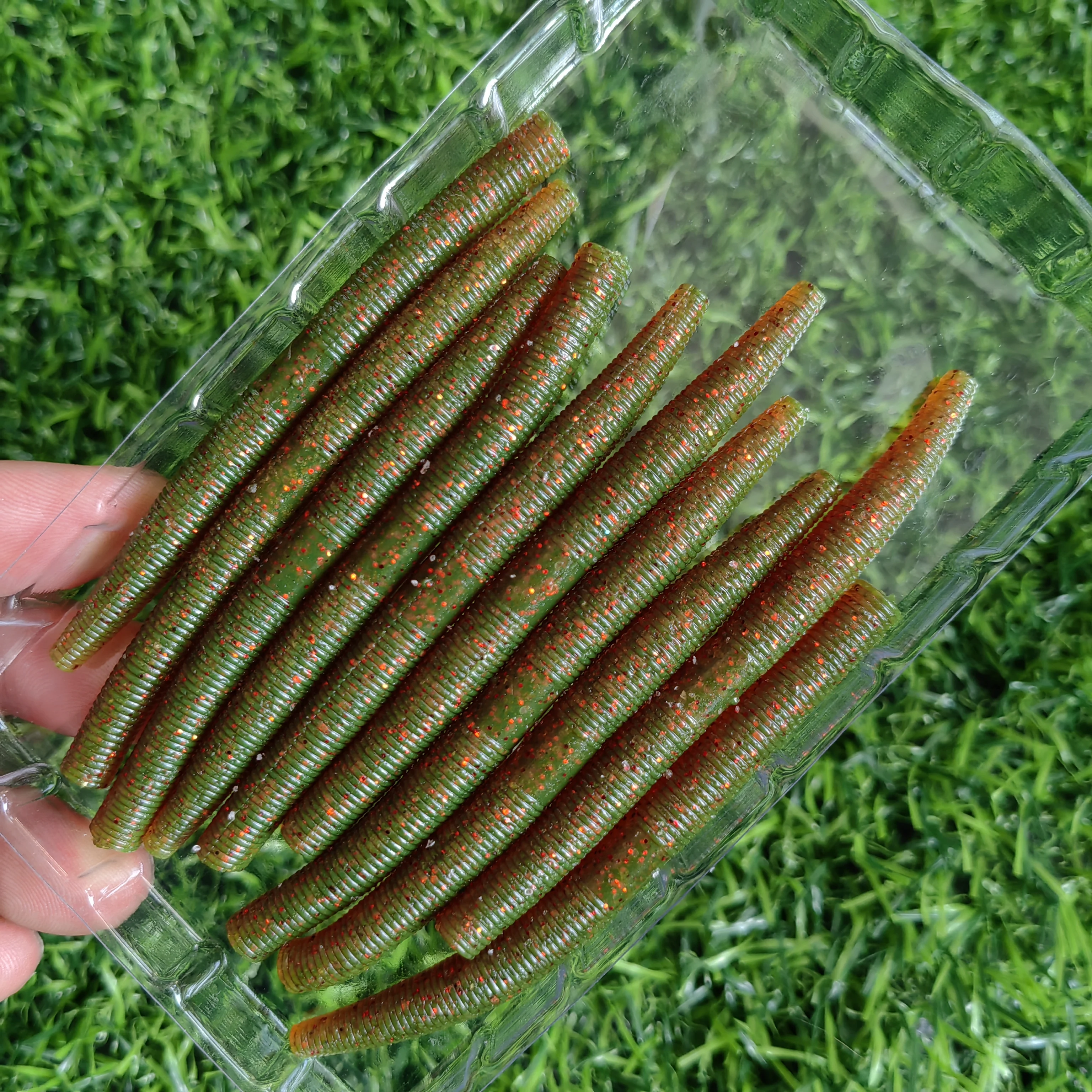 MUKUN-Soft-Bait-Worm-80mm-105mm-10pcs-Stick-Worm-Baits-Leurre-Souple ...