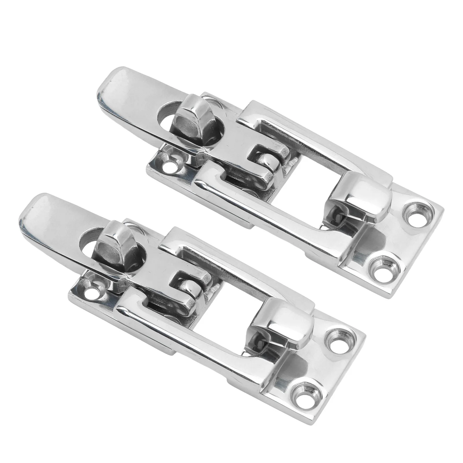 2pcs 316 Stainless Steel Lockable Door Latch Heavy Duty Anti Rattle ...