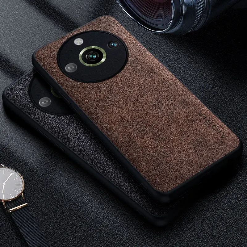 Premium Luxury leather Phone Case for Realme 11 10 9 8 7 6 Pro Plus 11x ...