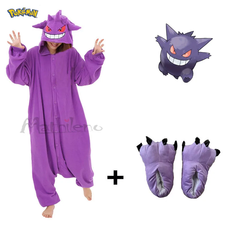 Pok-mon-Cosplay-Traje-para-Halloween-Pijamas-De-Corpo-Inteiro-Onesie ...