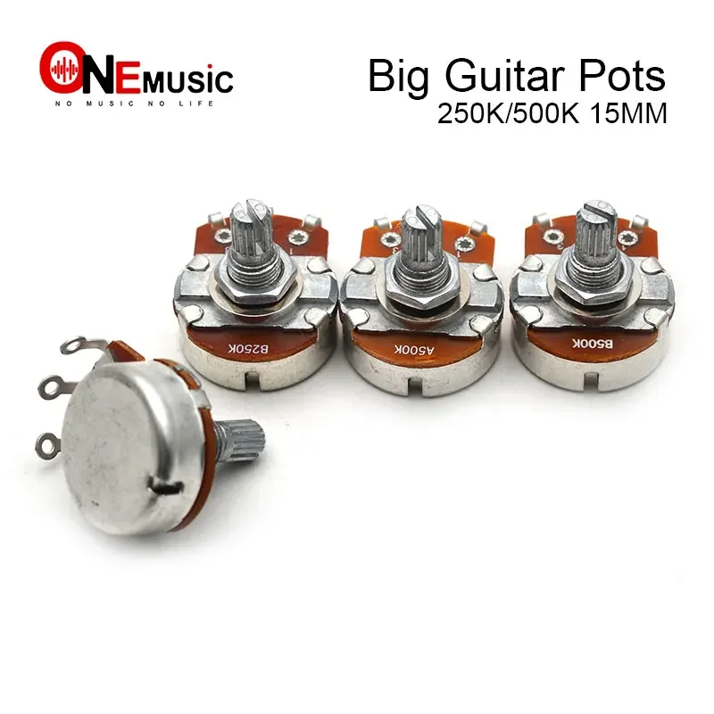 50pcs-A250K-B250K-A500K-B500K-Split-Shaft-15mm-Guitar-Volume-Tone-Pots ...