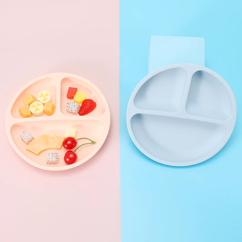 Silicone-Dinner-Plate-100-Silicone-Plates-Stay-Put-With-Suction-Feature ...
