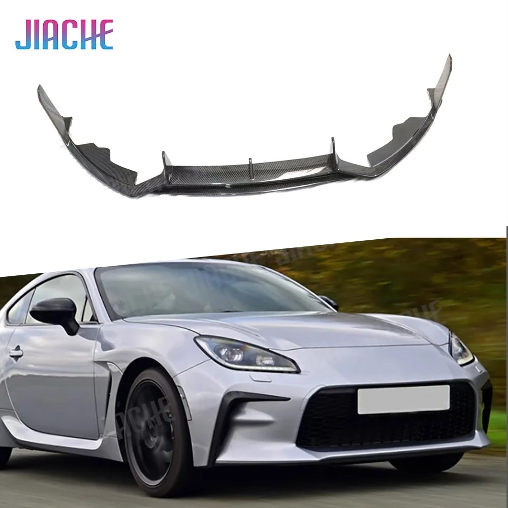 For-Toyota-GR86-2021-Front-Bumper-Lip-Guard-Protector-Carbon-Fiber ...