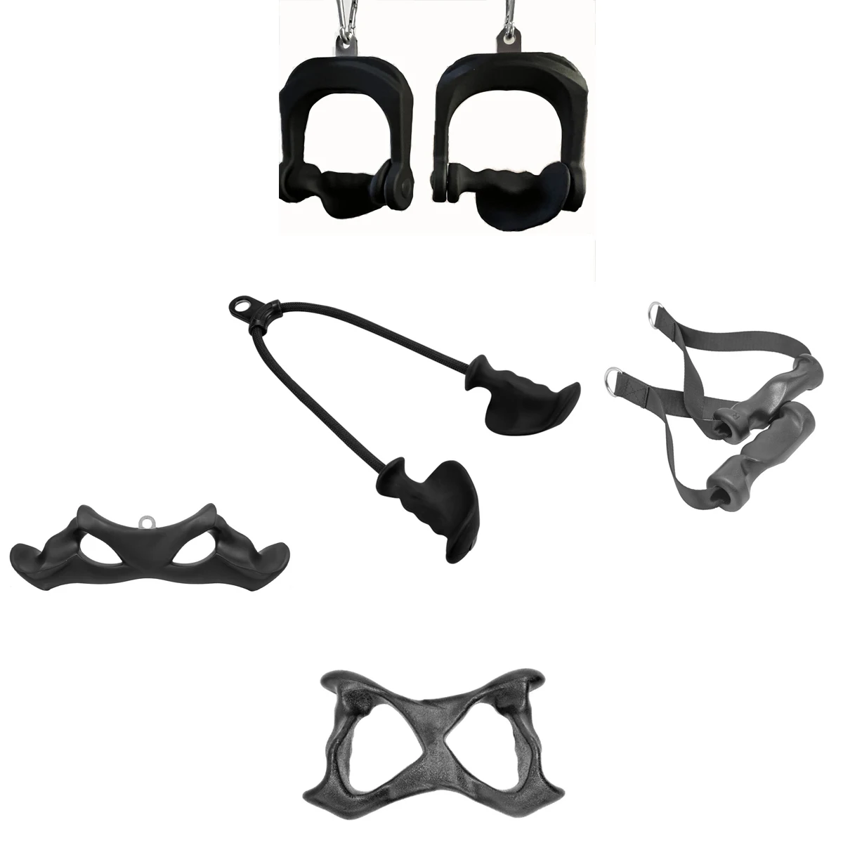 Gym-Triceps-Ropes-Fitness-Heavy-Duty-Pull-Down-Handles-Back-Arm-Muscle ...