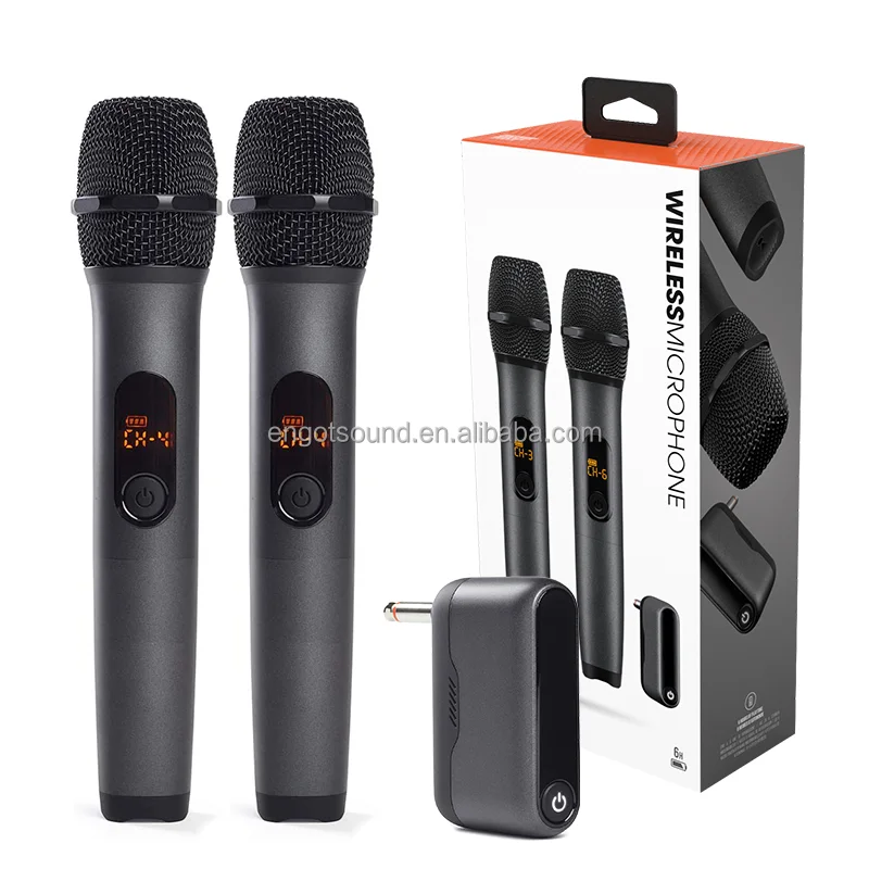 J301-J-301-High-Quality-Wireless-Handheld-Microphone-System-UHF-Rechargeable-2-Channel-Karaoke ...