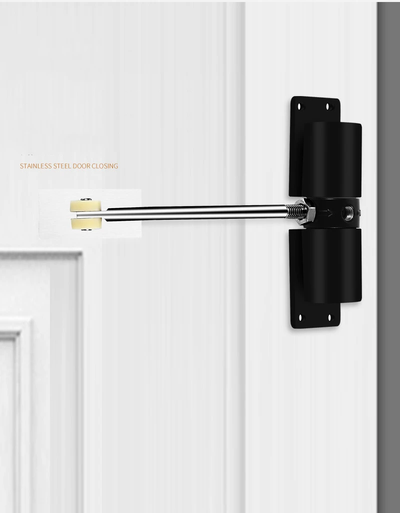 Ferme-porte-groom,Ferme-porte automatique en acier inoxydable,Double ...