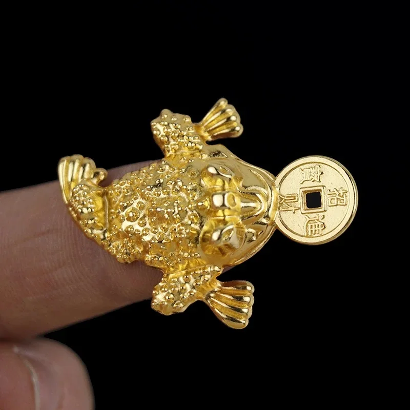 10PCS-Feng-shui-Pocket-Toad-Frogs-Fortune-Key-Ring-Fashion-Car-Keychain ...