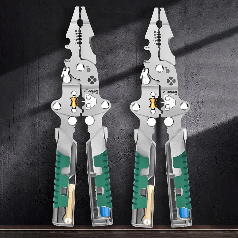 Foldalbe Wire Stripping Plier Multi-function Electrician Pliers With ...