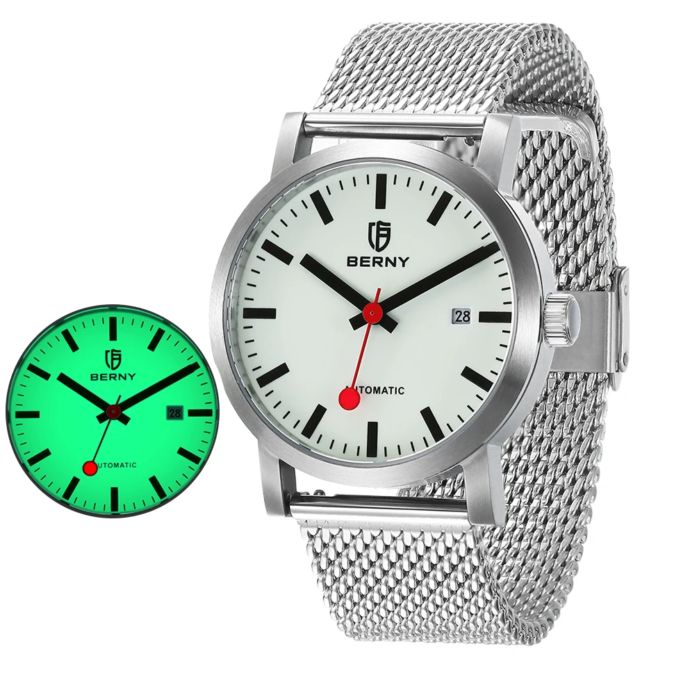 Mechanical Mens Watch Berny | Watch Man Automatic Berny | Berney Swiss ...