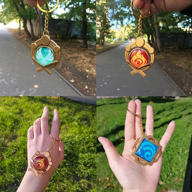Genshin-Impact-Vision-Keychain-7-Element-Weapons-Eye-of-Original-God ...