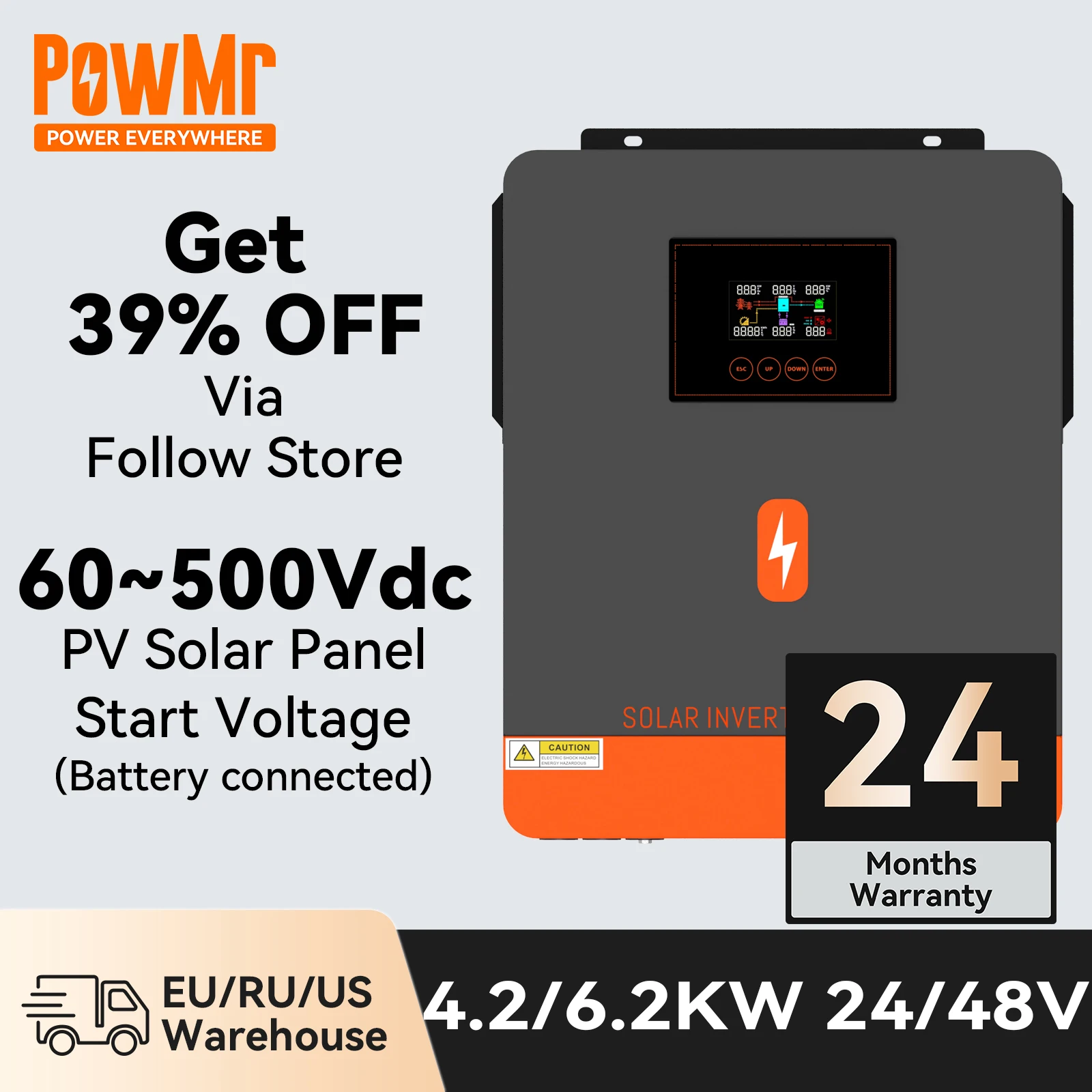 PowMr-Hybrid-Solar-Inverter-On-Grid-48V-24V-MPPT-120A-Grid-Tie-Inverter ...