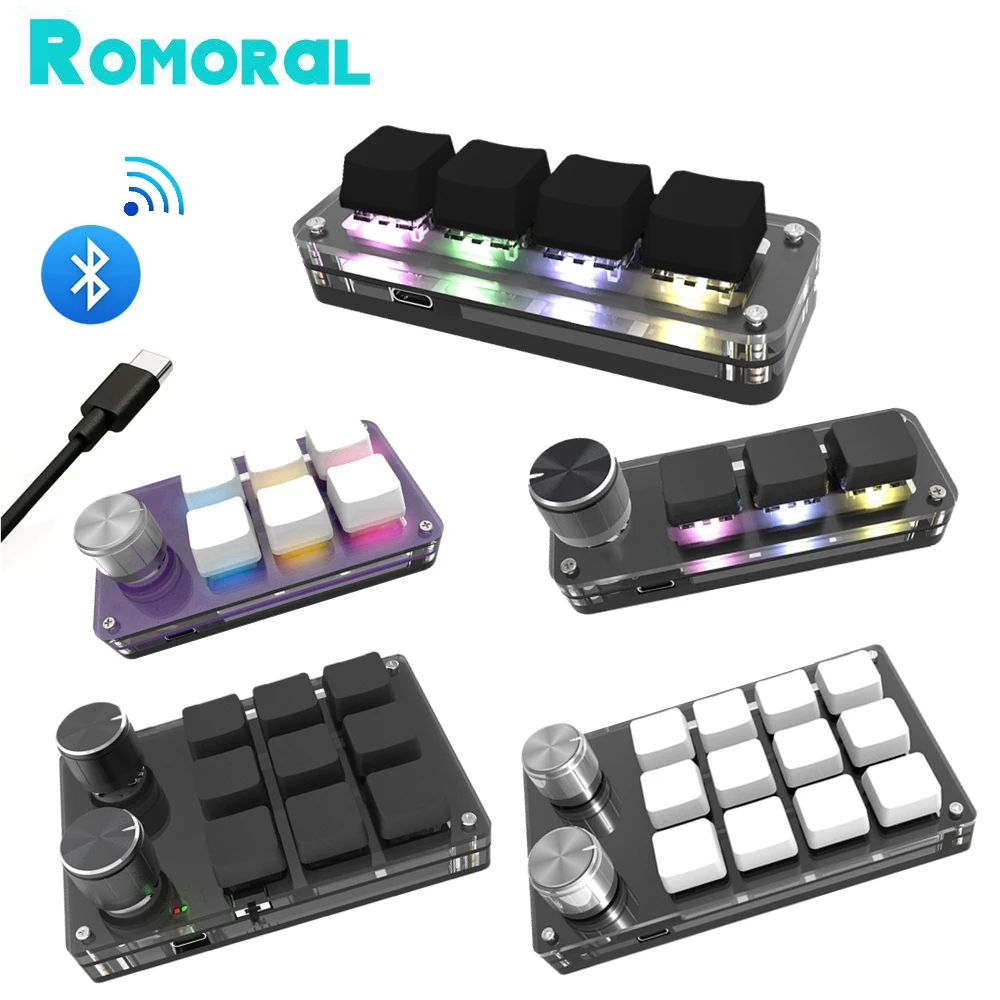 Programmable Diy Mechanical Keyboard Bluetooth/usb Wired Rgb Custom ...