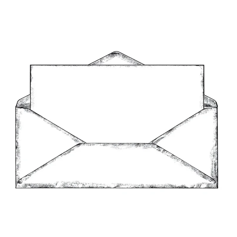 2022 November New Retro Envelope Pattern Clear Stamp For DIY Craft ...