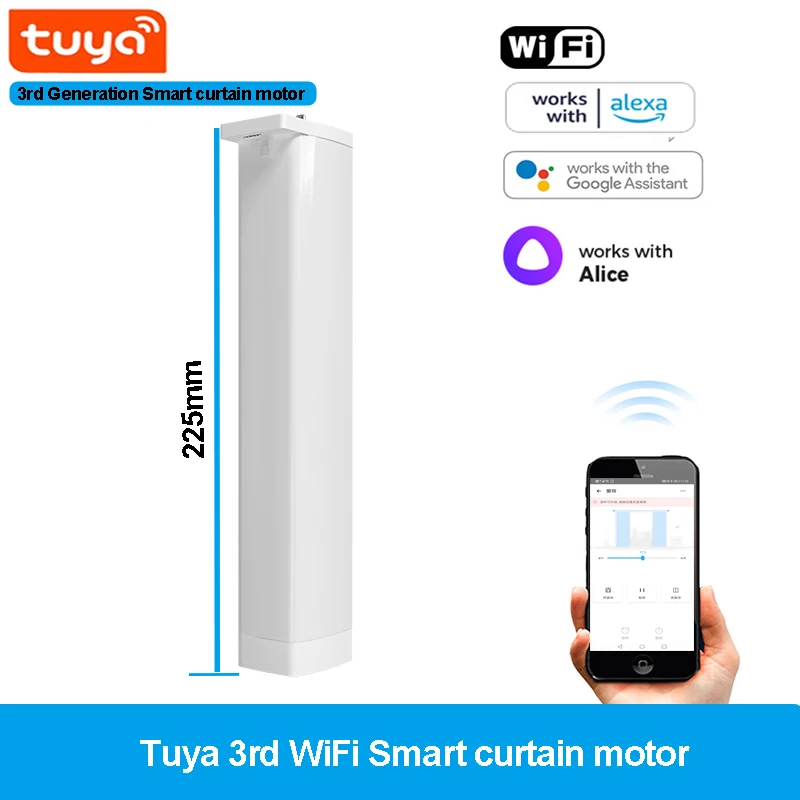 3rd-Generation-Shorter-Tuya-Wifi-Electric-Smart-Curtain-Motor ...