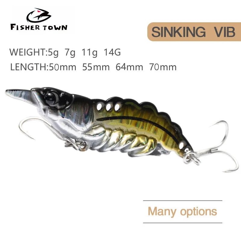 Crazy-Shrimp-5g-7g-11g-14g-Metal-VIB-Sinking-Blade-Spoon-Fishing-Lure ...