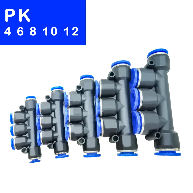 High-Quality-3-10PCS-LOT-Pneumatic-Fittings-PK-4mm-5-Way-Push-In-Quick ...