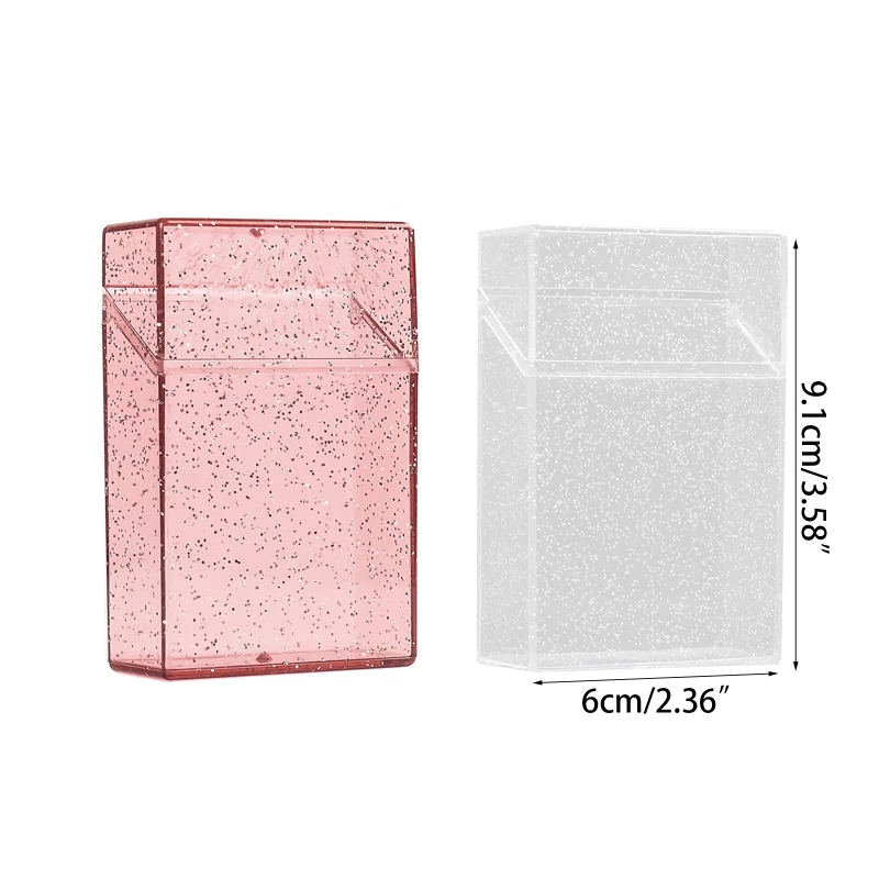 Plastic Glitter Cigarette Case