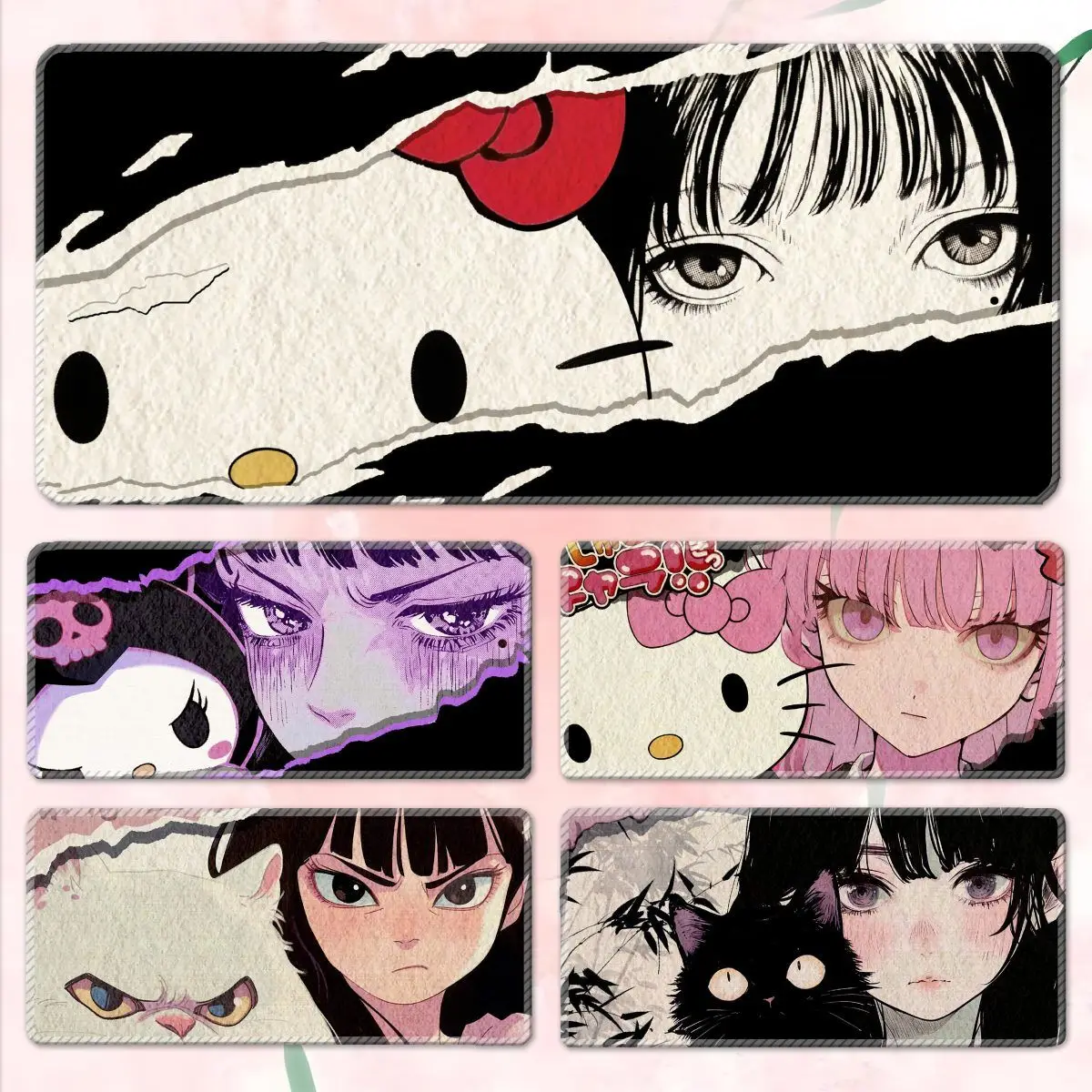 Sanrio-Hello-Kitty-Kuromi-Mouse-Pad-Extra-Large-High-looking-National ...