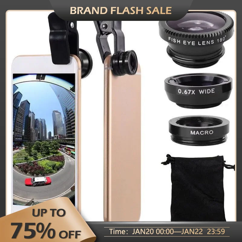 Fisheye-Wide-Angle-Macro-Portable-3-In-1-Mobile-Phone-Camera-Lens-Clip ...