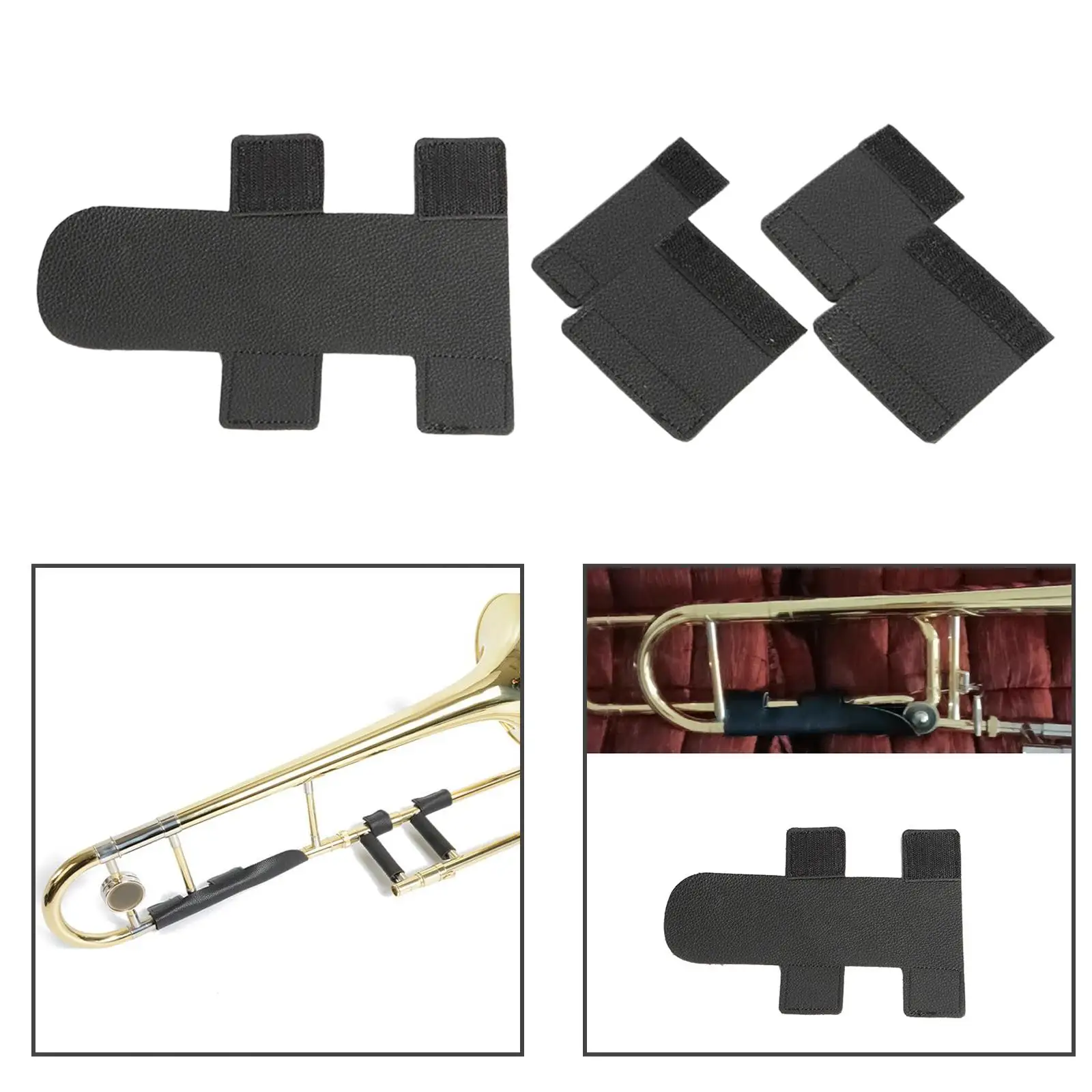 Trombone Guard Pad Instrument Protect Leather Surface Grip Hand Cushion ...