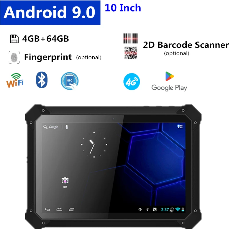 Best Selling Rugged Android Tablet 10 Inch Industrial 4g Ram 64gb Rom ...