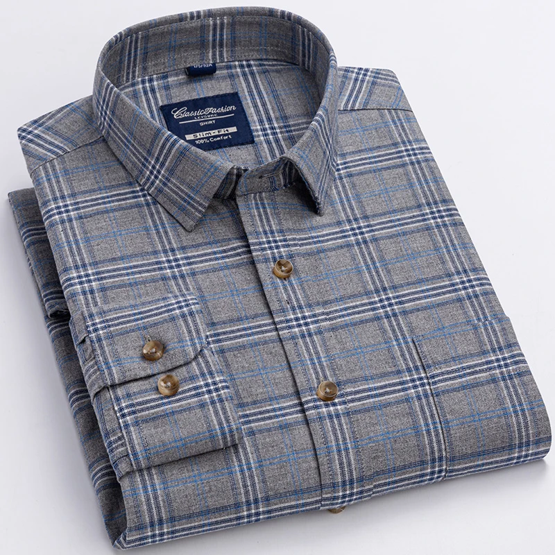 S-6XL100-Cotton-Men-s-Long-Sleeve-Shirt-Breathable-Soft-Comfortable ...