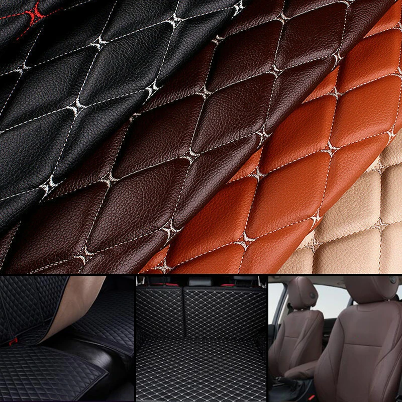 1M-Sponge-Quilted-Artificial-PU-Leather-Fabric-Car-Interior-Floor-Mat ...