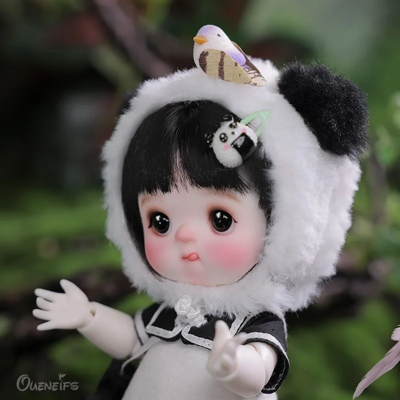 Amoyensis Doll BJD 1/8 Mey Body Baby Face Cute Panda Costume Resin Art ...