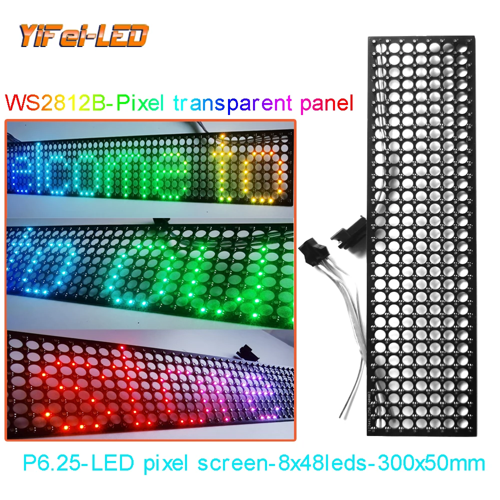 WS2812B-addressable-digital-transparent-panel-light-P6-25-pitch-RGB ...