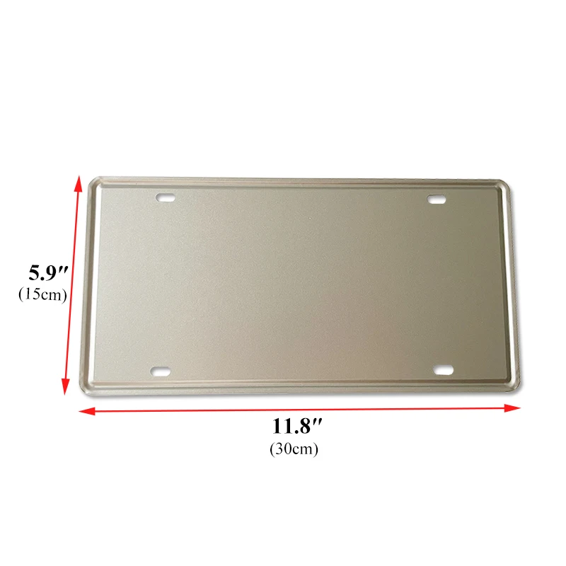 Coffee License Vintage Plate for Wall Art Decor