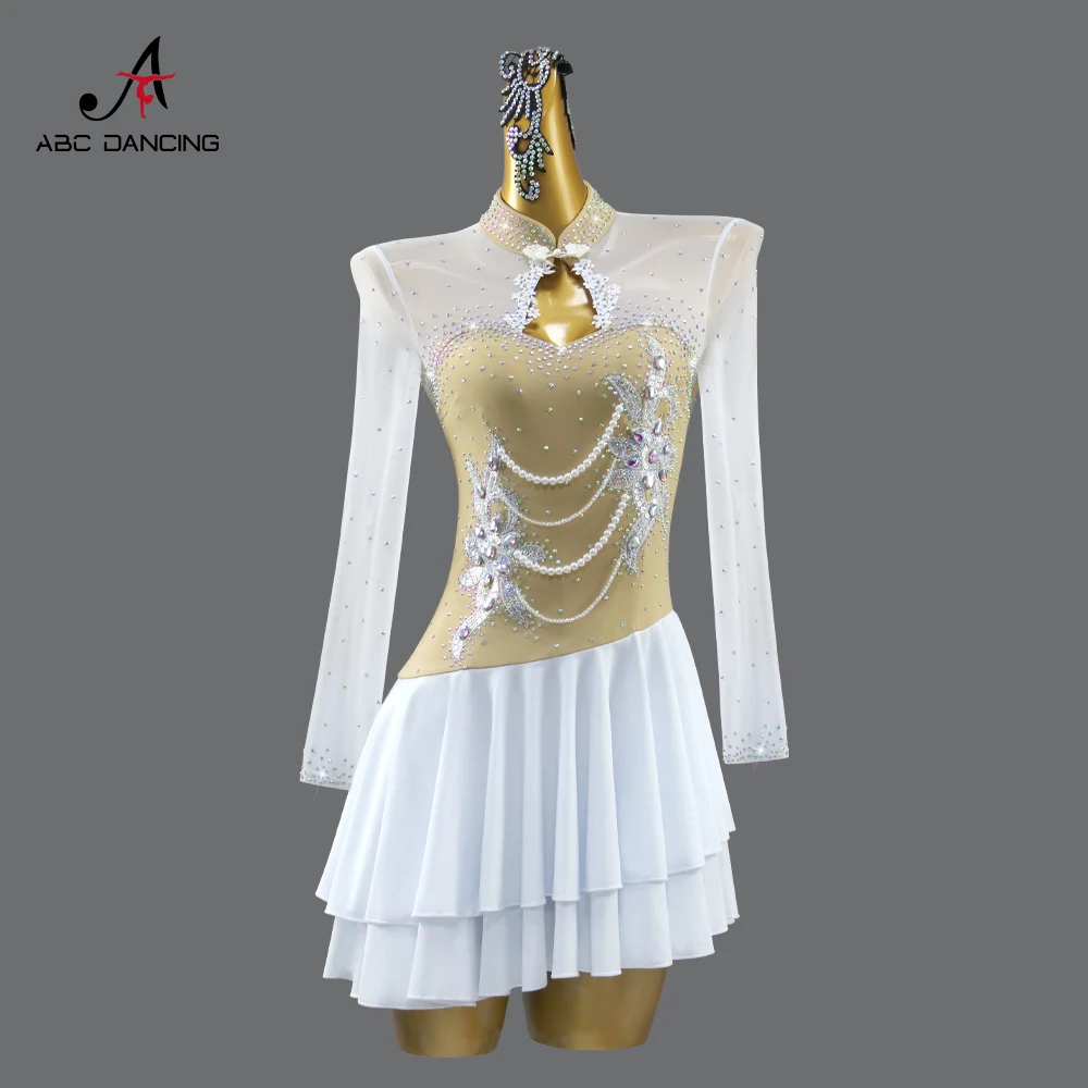 2024-Latin-Dance-Dress-Girl-Kids-Dancewear-Line-Costume-Competition ...