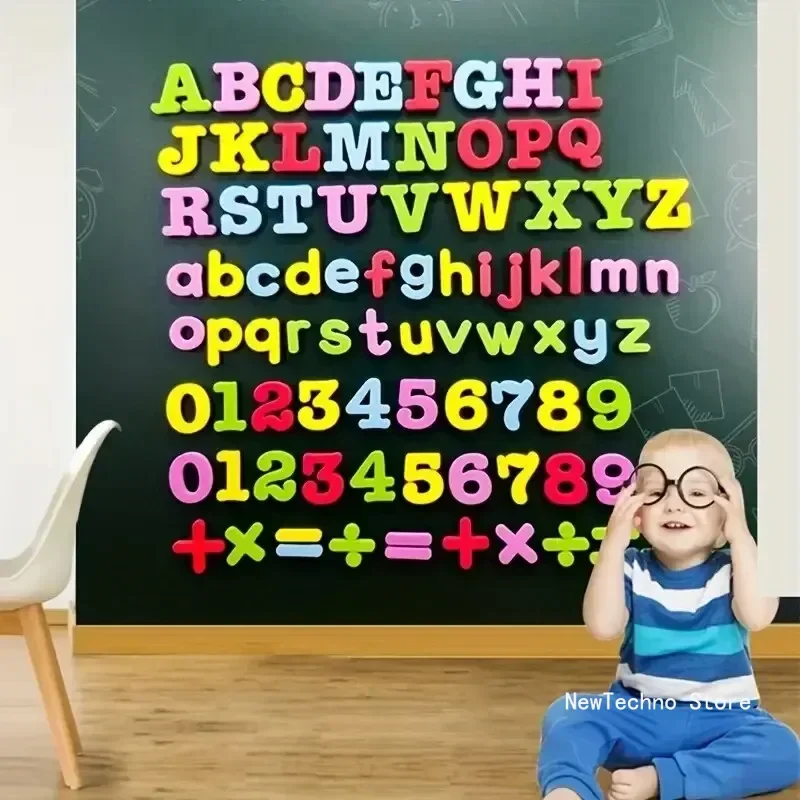 Magnetic-Letters-Numbers-Alphabet-ABC-123-Fridge-Magnets-Plastic ...