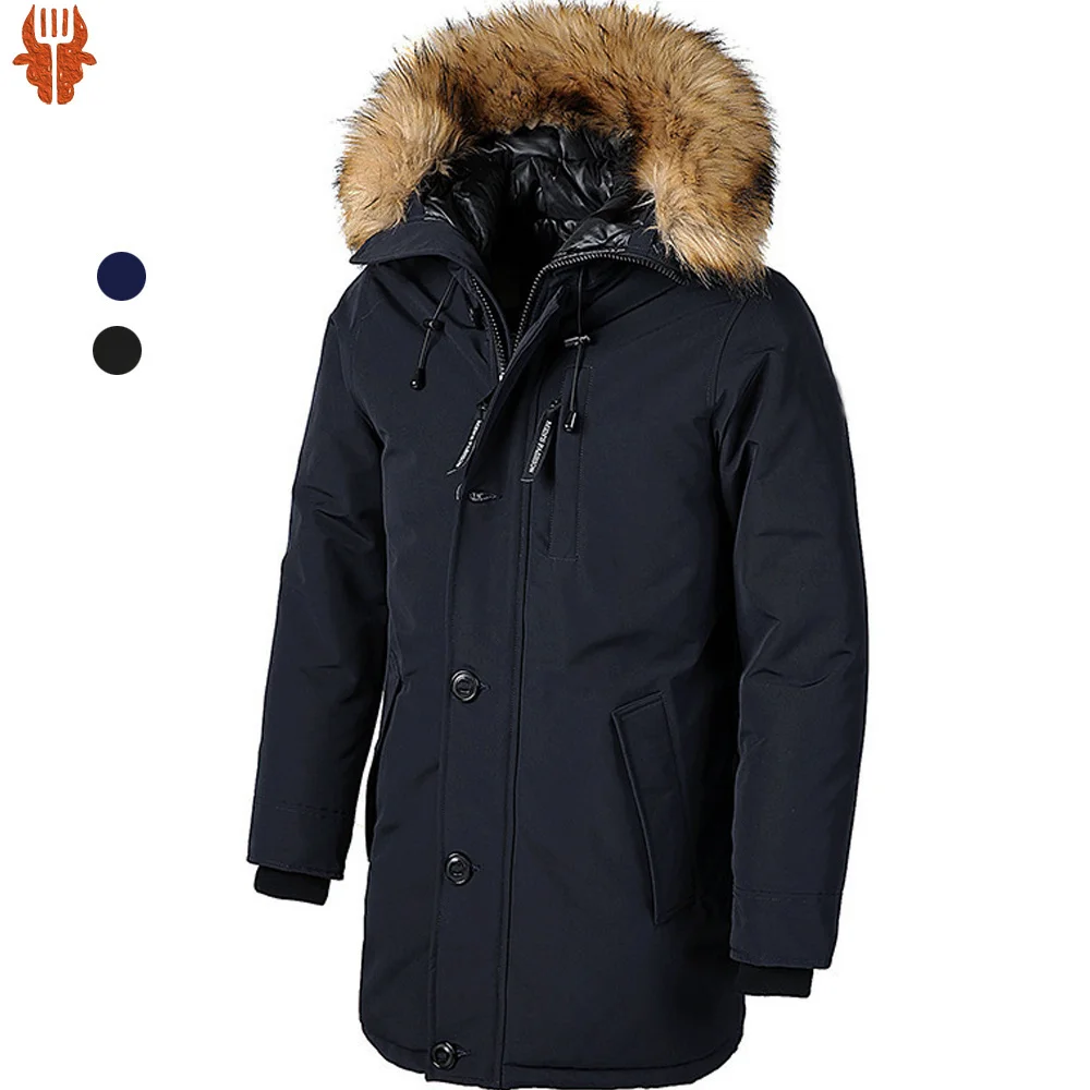 Padded-Jacket-Men-Winter-Thick-Warm-Coat-Mid-length-Parka-Cold-proof ...
