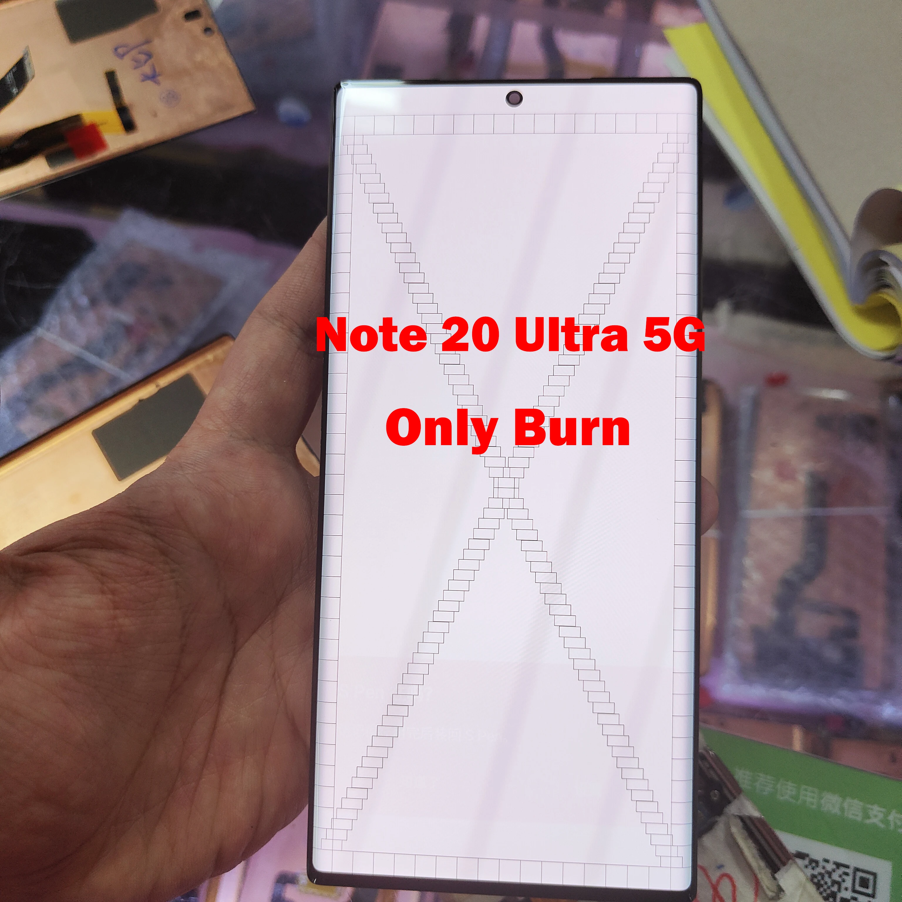 Only Burn Original Lcd For Samsung Galaxy Note20 Ultra 5g N986f N9860 ...